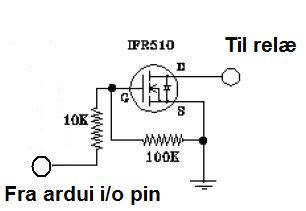 arduino interface til styring af relæer og blæsere – Vertikal Integration